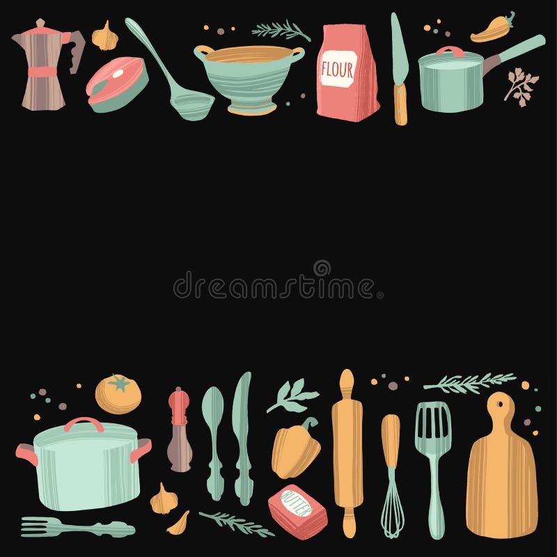 Kitchen Tools. Kitchenware and Cooking Baking Utensils. Stock Vector ...