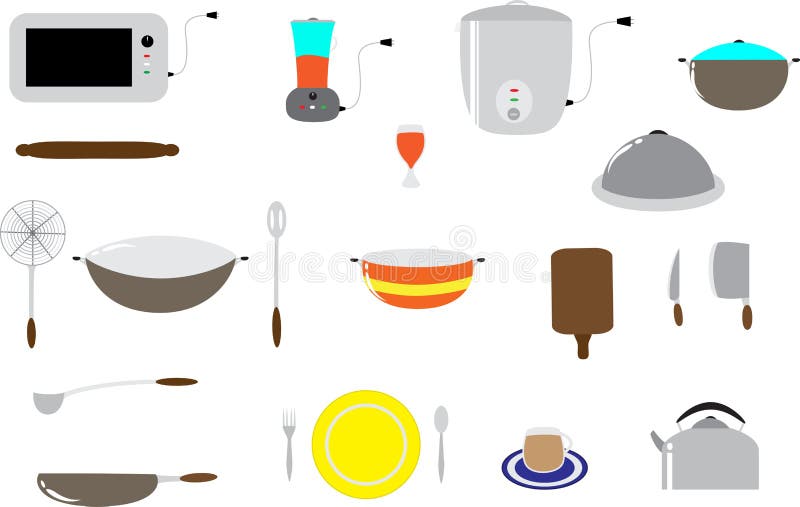 Kitchen Tools Wallpaper Stock Illustrations – 1,012 Kitchen Tools ...