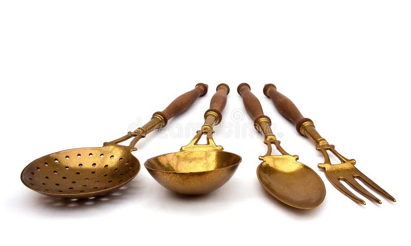 Kitchen Tools Line Next To Each Other Stock Photo - Image of meal ...