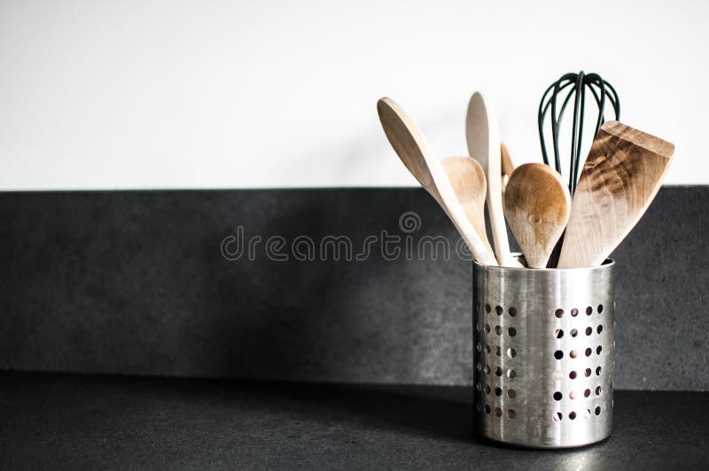 Kitchen tools stock photo. Image of tools, hands, spoon - 77754456