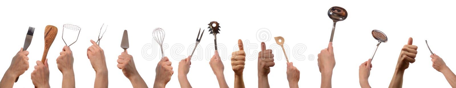 Frame with Many Kitchen Tools Stock Photo - Image of cooking ...