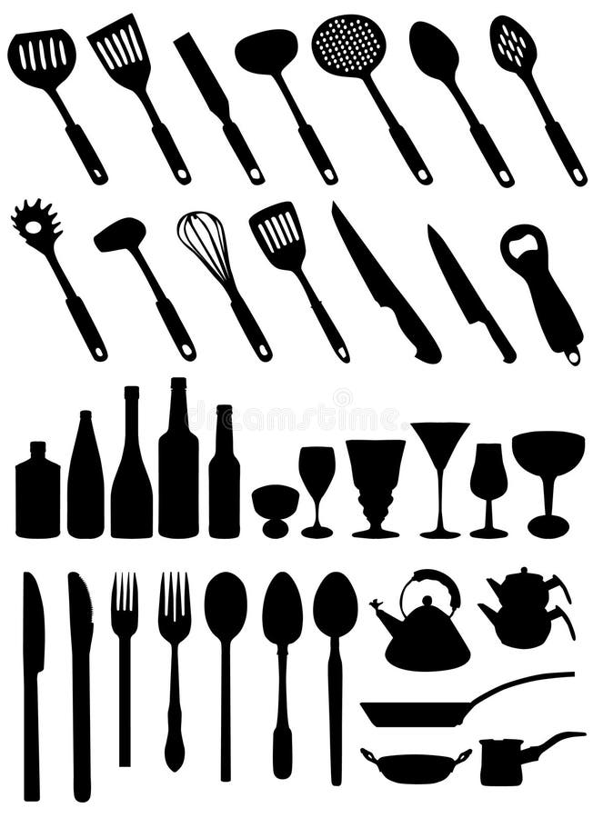 Kitchen tools vector stock vector. Illustration of restaurant - 7314874