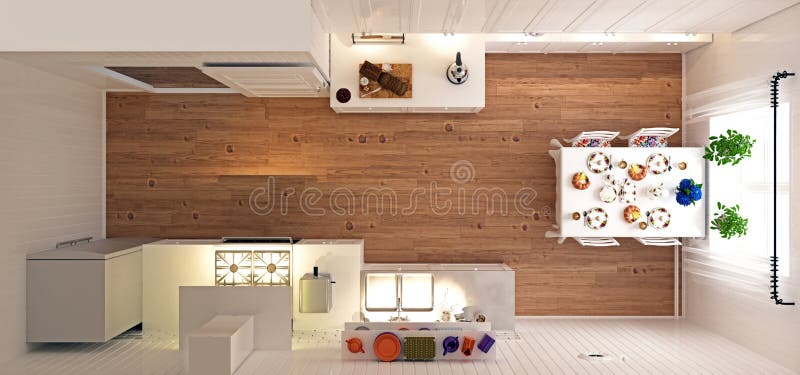 Kitchen Top View Stock Illustrations – 64,808 Kitchen Top View Stock ...