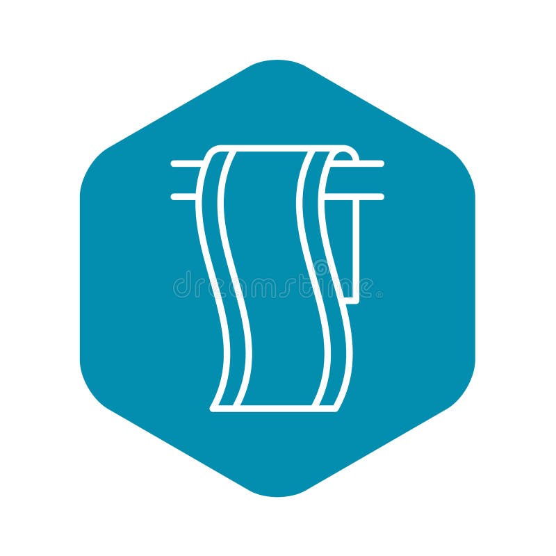 Kitchen Towel Icon, Outline Style Stock Vector - Illustration of dish ...