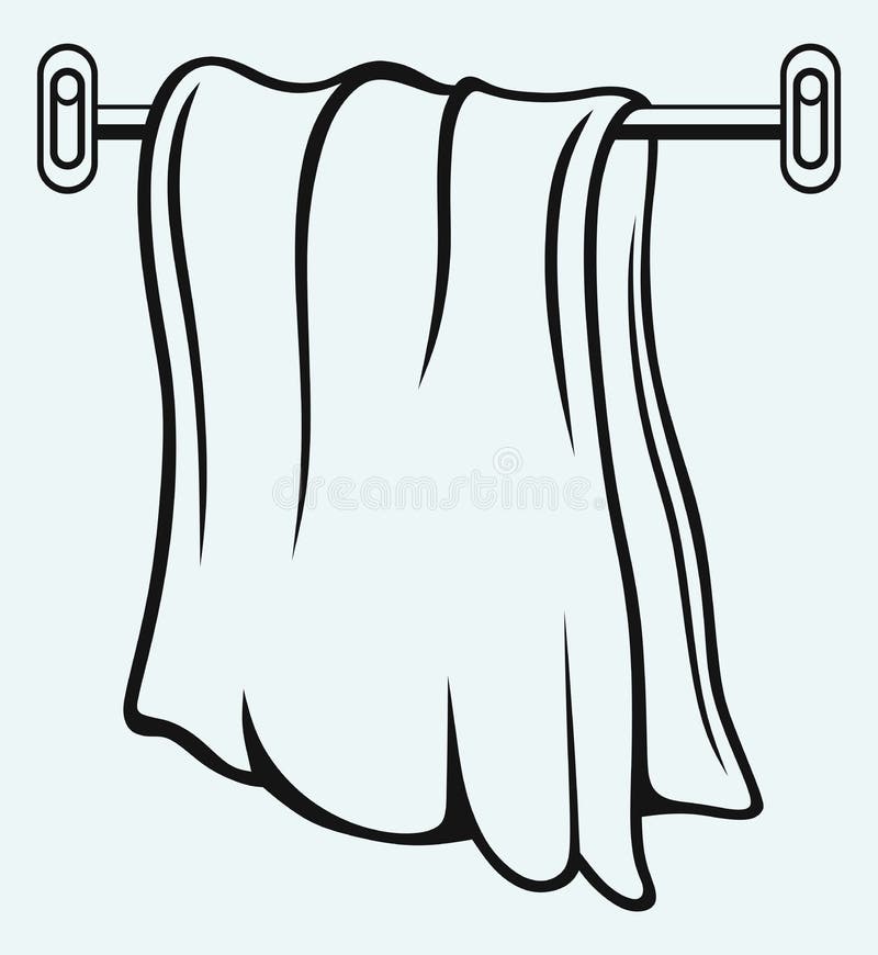 Bath Towel Clipart Black And White Basketball