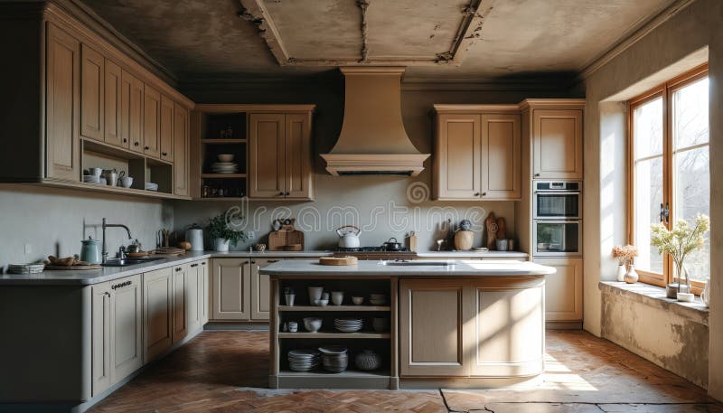 Kitchen Underwent Extensive Restoration Work after Fire Damage ...