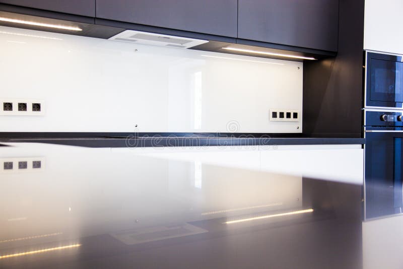 Kitchen Unit in the Interior Stock Image - Image of design, furniture ...