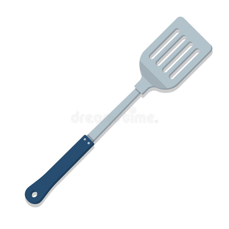 Kitchen Utensil Classic Line Spatula Cartoon Illustration Stock Vector ...