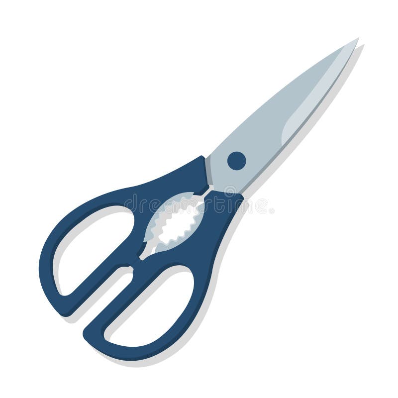 Kitchen Utensil Food Scissors Cartoon Illustration Stock Vector ...
