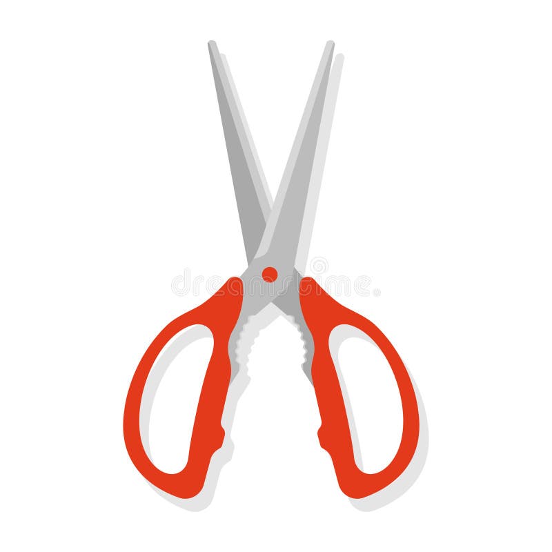 Kitchen Utensil Food Scissors Cartoon Illustration Stock Vector ...