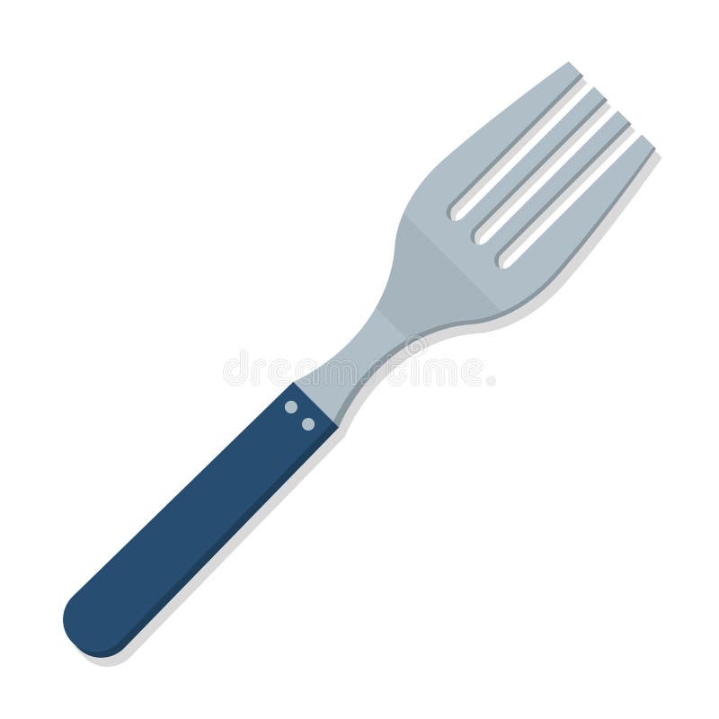 Kitchen Utensil Fork Cartoon Illustration Stock Vector - Illustration ...
