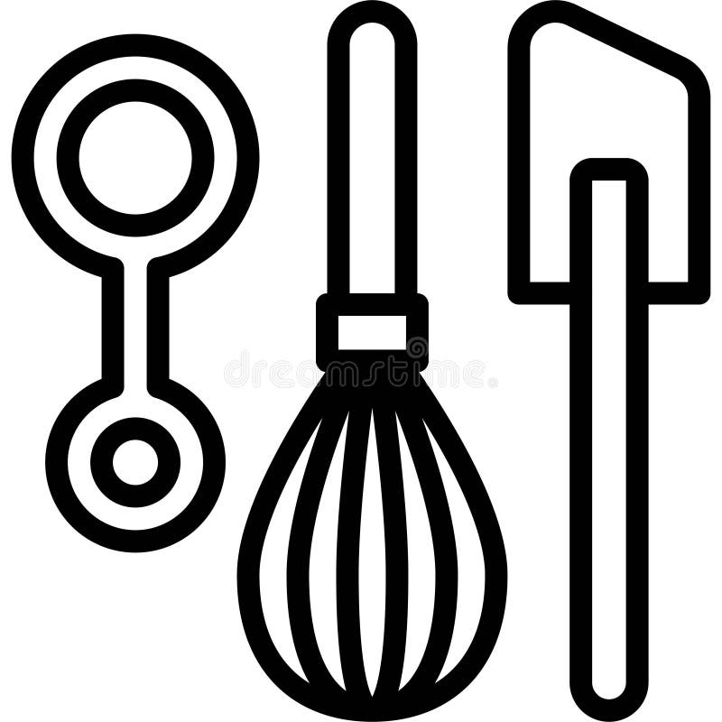 Kitchen Utensil Icon, Bakery and Baking Related Vector Stock Vector ...