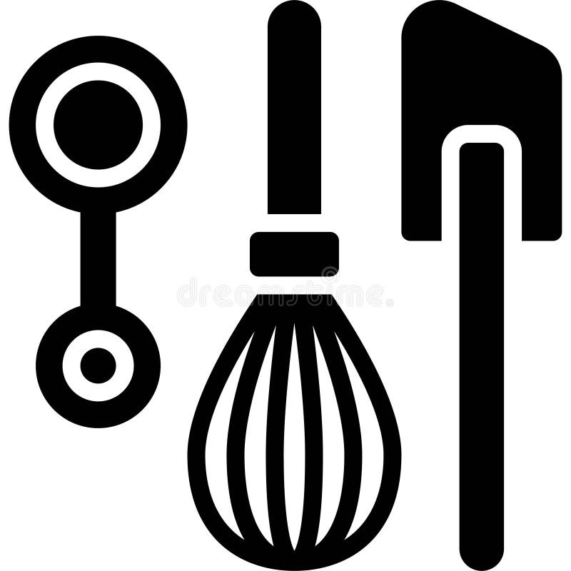 Kitchen Utensil Icon, Bakery and Baking Related Vector Stock Vector ...