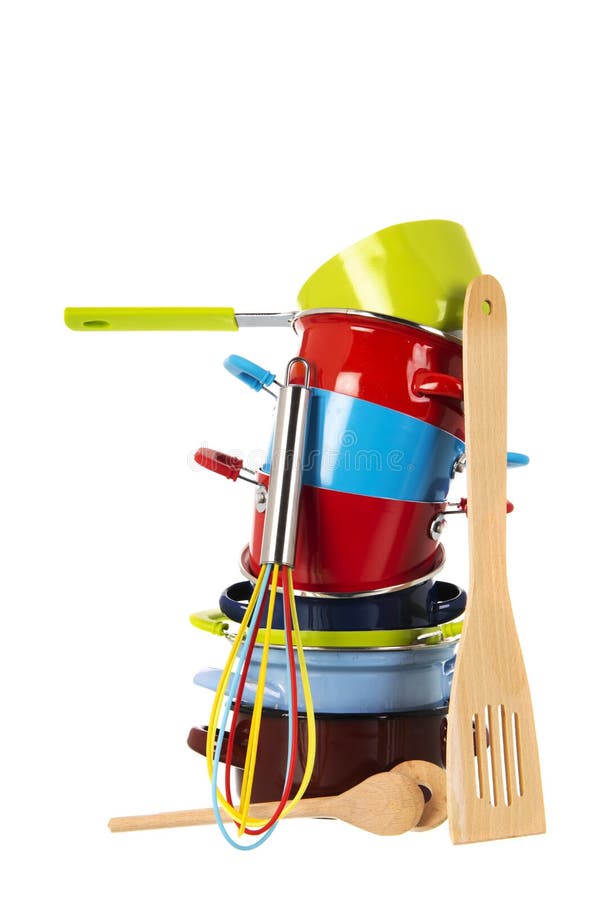 Stacked Kitchen utensil stock photo. Image of preparing - 268124058