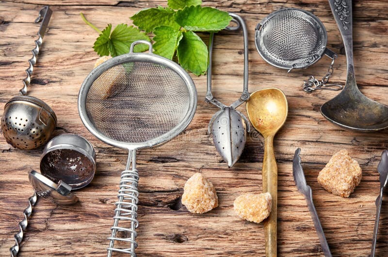 Kitchen Utensil For Tea-drinking Stock Image - Image of tool ...
