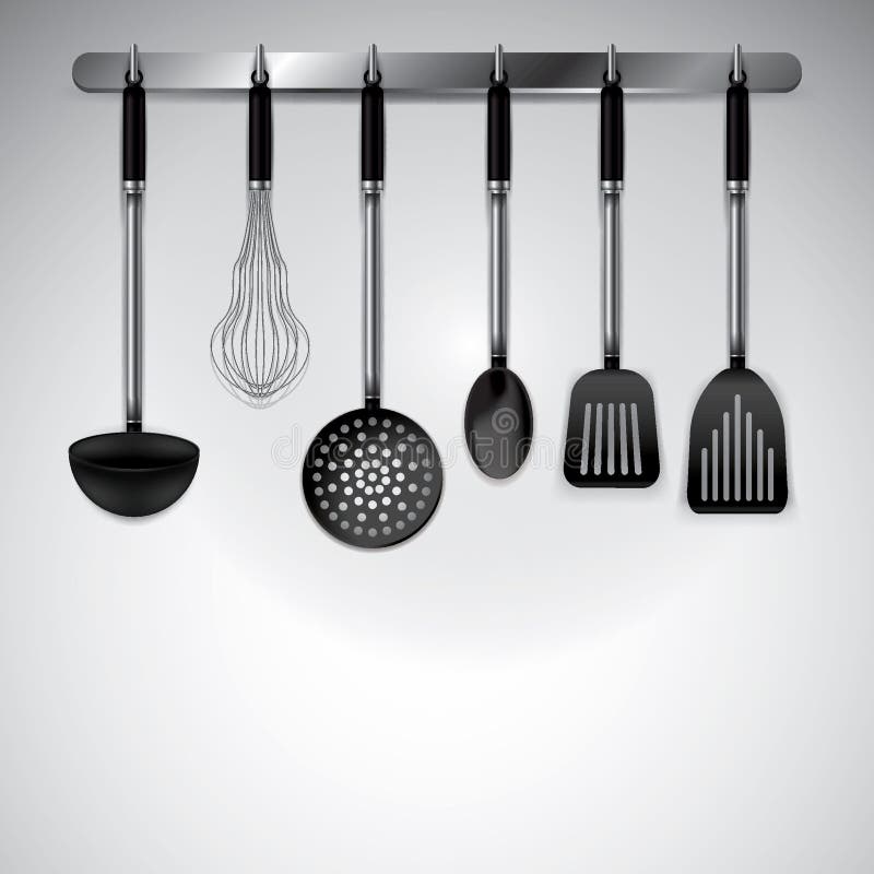 Kitchen Utensil. Vector Illustration Decorative Design Stock Vector ...