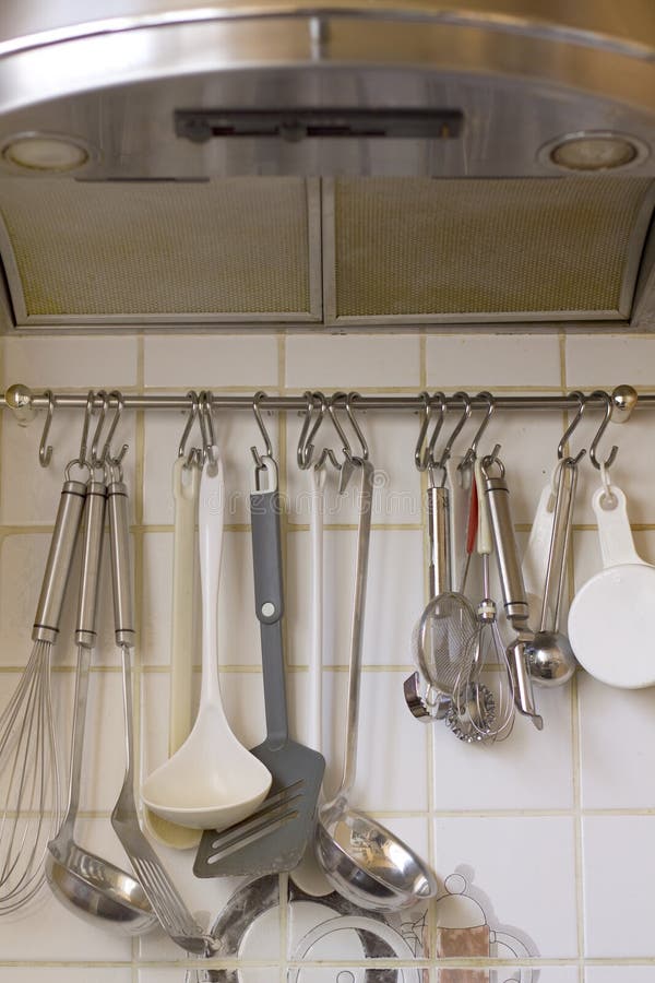 Kitchen utensils stock image. Image of fume, tile, boiling - 8636857