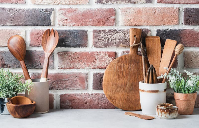 Kitchen Utensils Background Stock Photo - Image of space, modern: 272694688