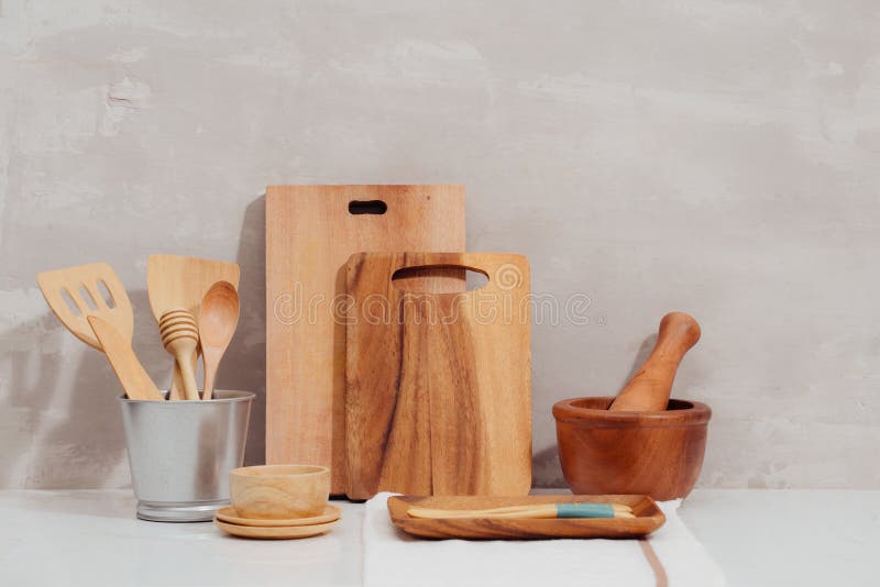 Kitchen Utensils Background with a Blank Space for a Text, Home Kitchen ...