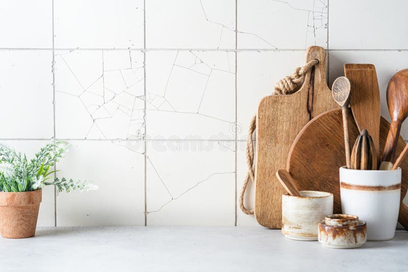 Kitchen Utensils Background Stock Photo - Image of space, modern: 272694688