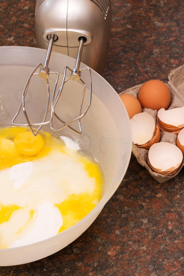 Kitchen Utensils and Cake Ingredients Stock Photo - Image of cake ...