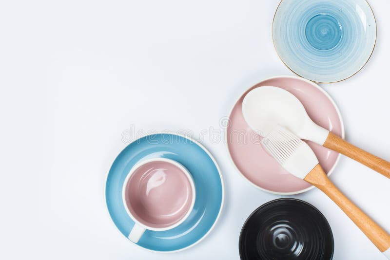 Kitchen Utensils Background with Empty Space for Text, Home Kitchen ...