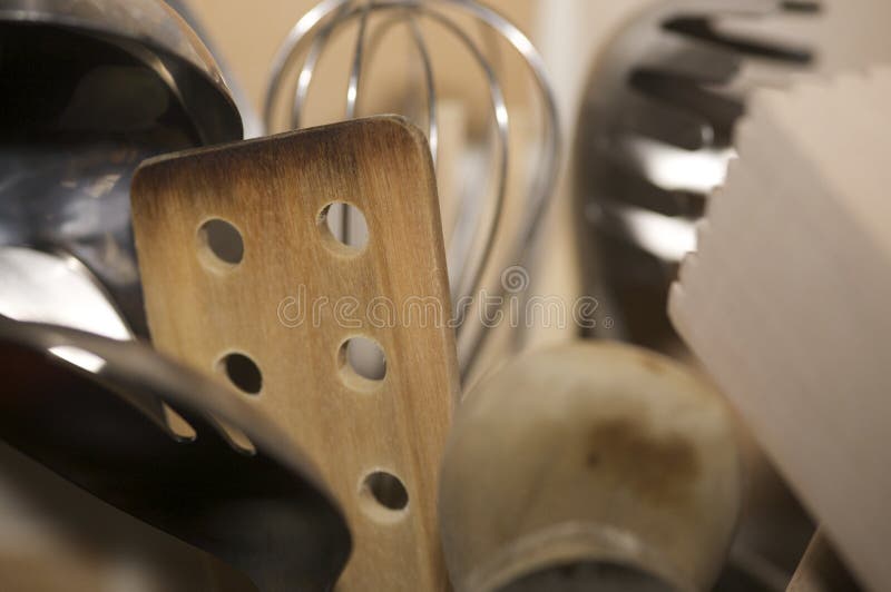 Kitchen Utensils Close-up stock photo. Image of utensils - 16706104