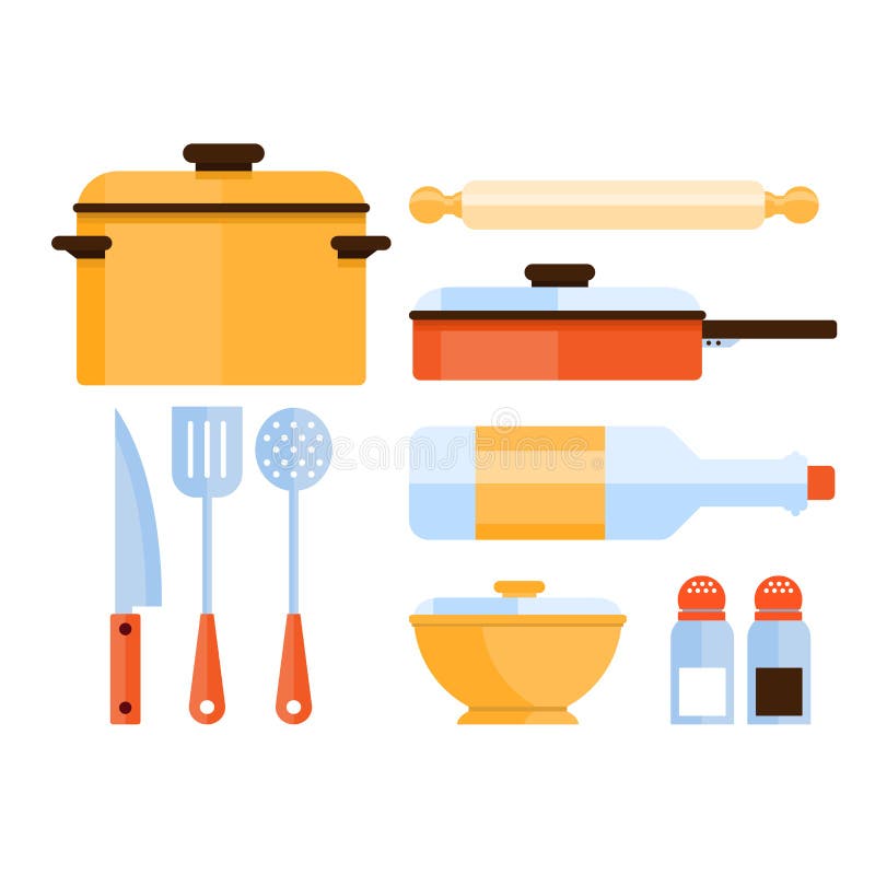 Kitchen Utensils Collection. Vector Illustration Stock Vector ...