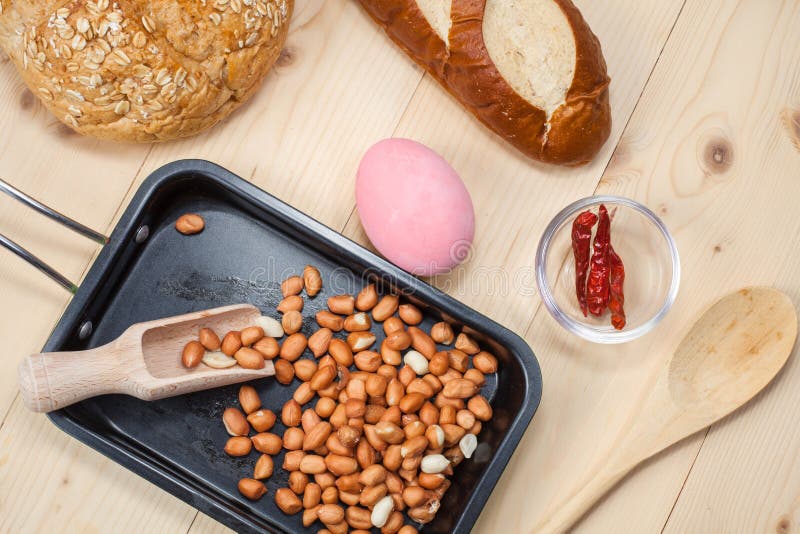 Kitchen Utensils for Cooking and Bread Stock Image - Image of ...