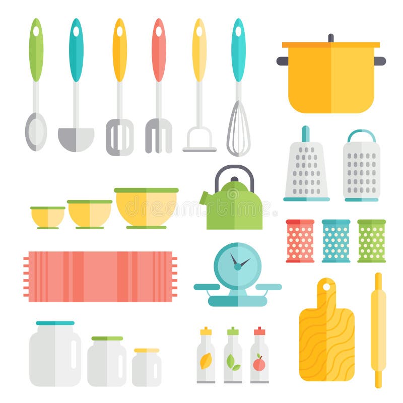 Kitchen Instruments Stock Illustrations – 770 Kitchen Instruments Stock ...