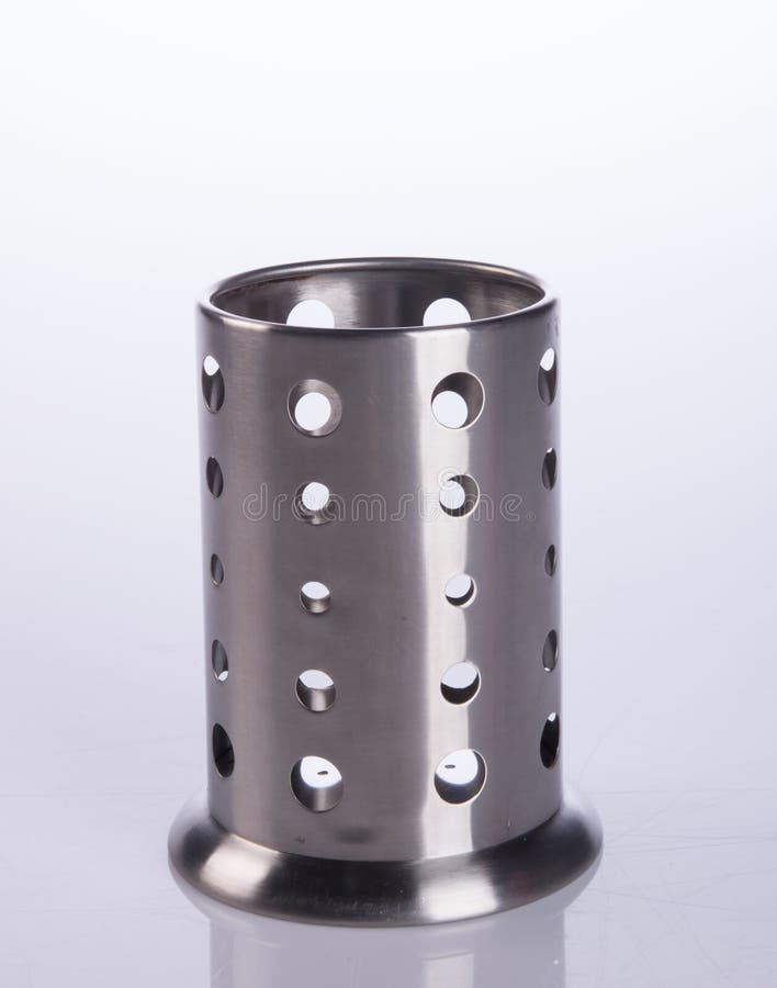 Kitchen Utensils Holder on Background. Stock Photo - Image of ladle ...
