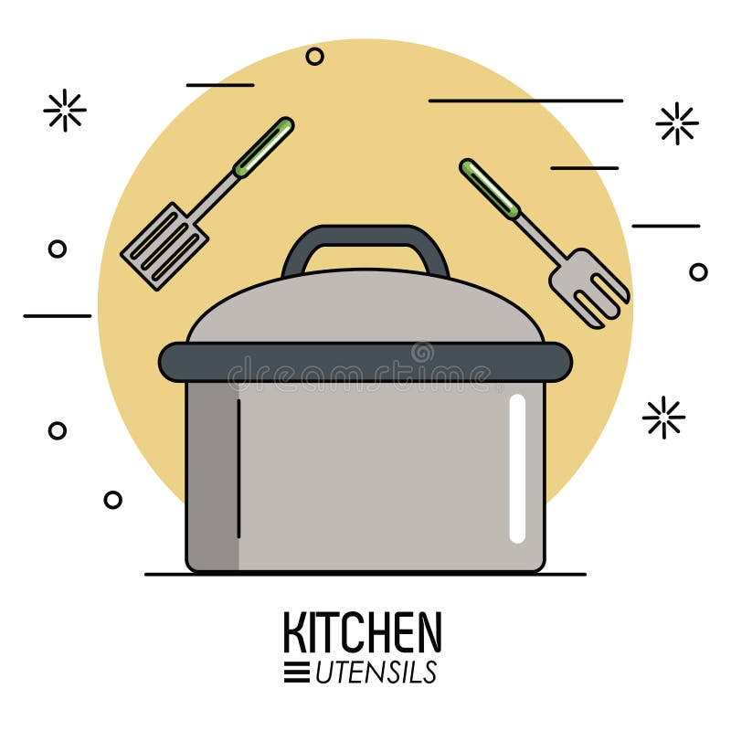 Kitchen Utensils Infographic Stock Vector - Illustration of nutrition ...
