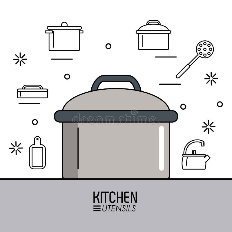 Kitchen Utensils Infographic Stock Vector - Illustration of graphic ...