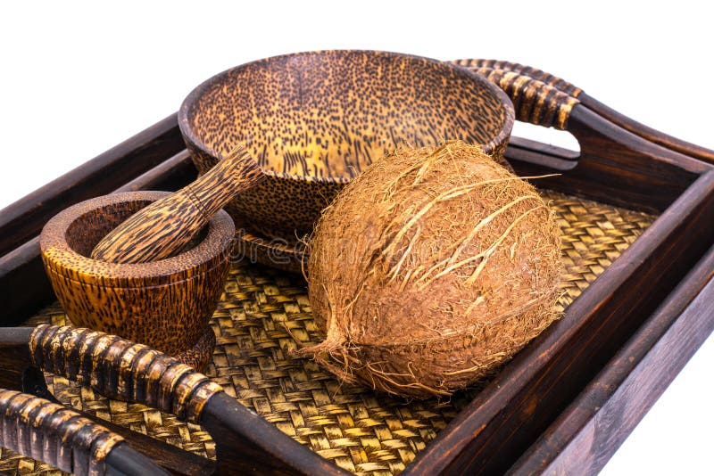 Kitchen Utensils Made from Coconut Stock Image - Image of ladle, chef ...