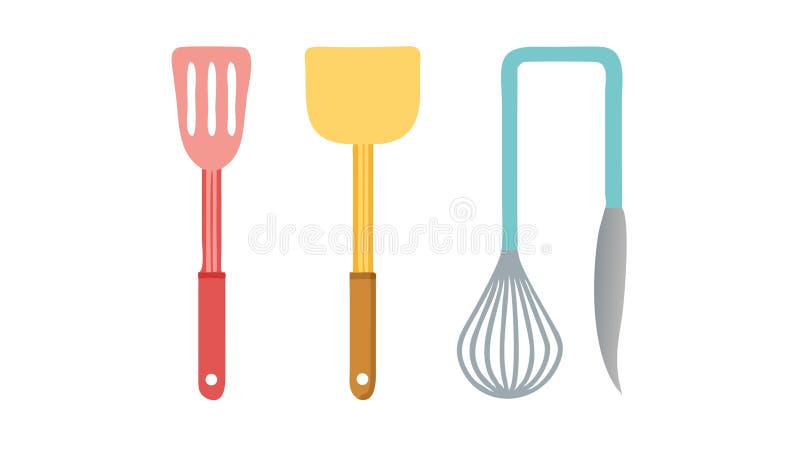Kitchen Utensils Outline Vector Illustration Set, Cooking Tools Graphic ...