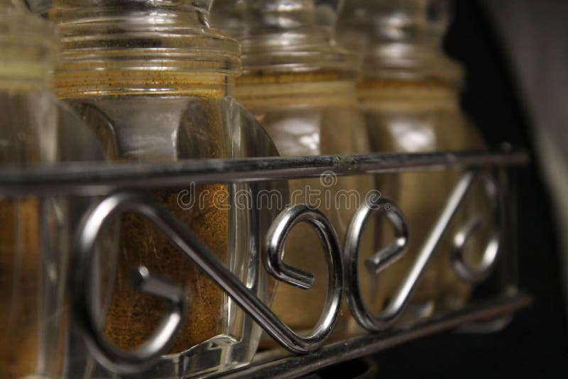 Kitchen Utensils. Spice Container on a Stand Stock Photo - Image of ...