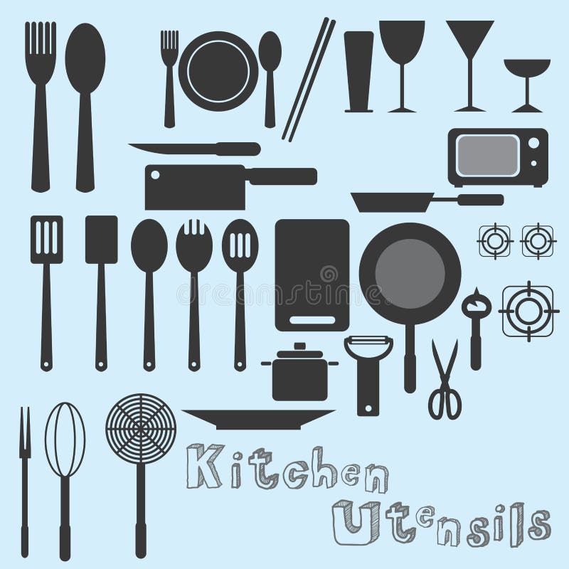 Kitchen Utensils Art Stock Vector Illustration Of Cooking 73978178