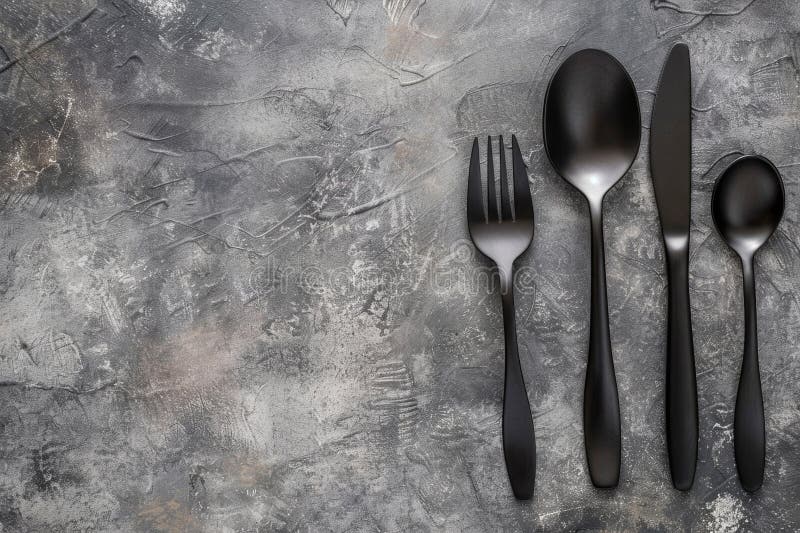 Kitchen Utensils Wooden Table Suitable Culinary Dining Concepts Stock ...