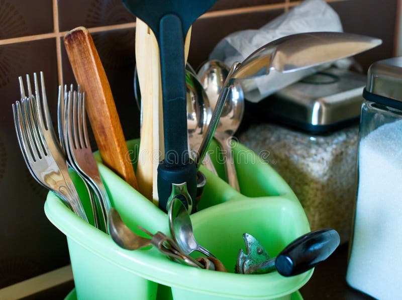 Kitchen ware stock photo. Image of grey, spoon, ware - 13485468