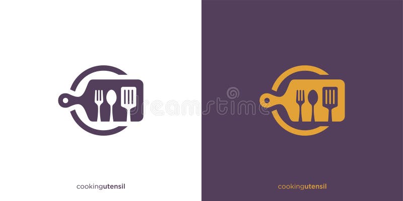 Kitchen Utensil Logo Design. Stock Vector - Illustration of utensil ...
