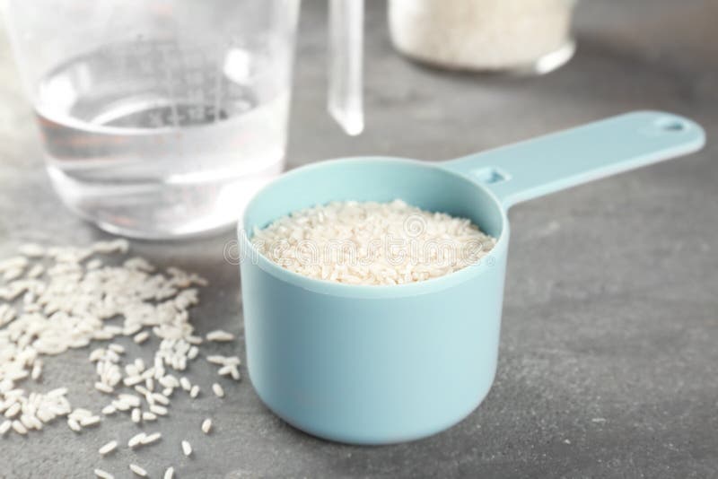 Kitchen Ware with Rice and Water Stock Image - Image of boiling, grain ...