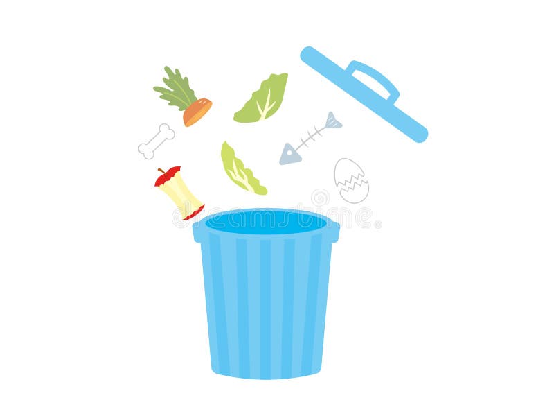 Kitchen waste1 stock vector. Illustration of bucket - 151276151