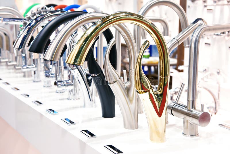 Water Taps in Chemical Laboratory Stock Photo - Image of chemical ...