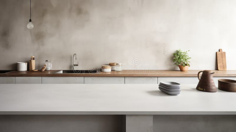 Kitchen White Concrete Texture Stock Illustration - Illustration of ...
