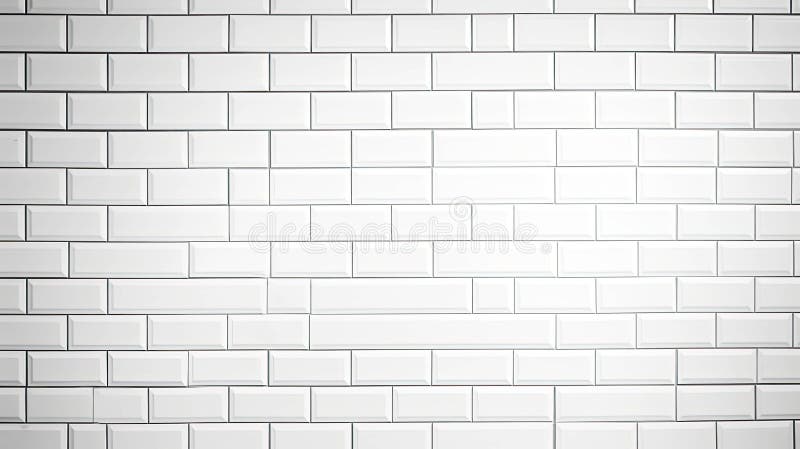 Kitchen White Subway Tile Background Stock Illustration - Illustration ...
