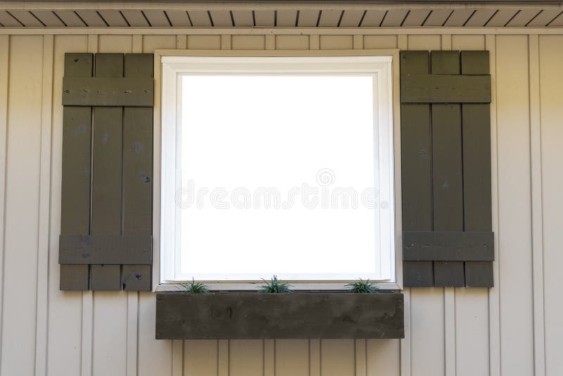 Kitchen Window Background with Blank Opening Stock Image - Image of ...