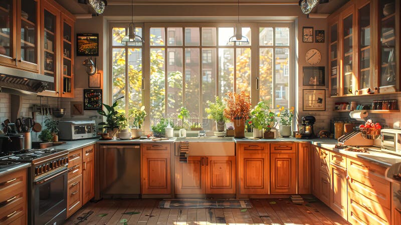 A Kitchen with a Window that Lets in Sunlight and a Counter with a ...