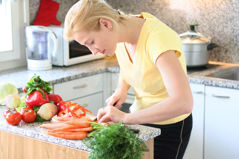 Kitchen work stock photo. Image of market, kitchen, vitamin - 8274598