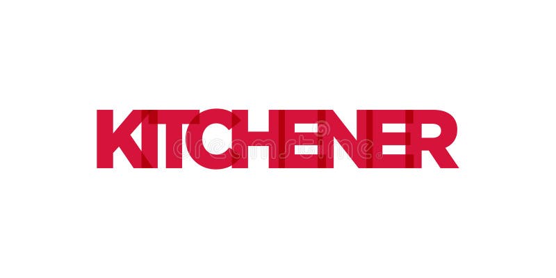 Kitchener in the Canada Emblem. the Design Features a Geometric Style ...