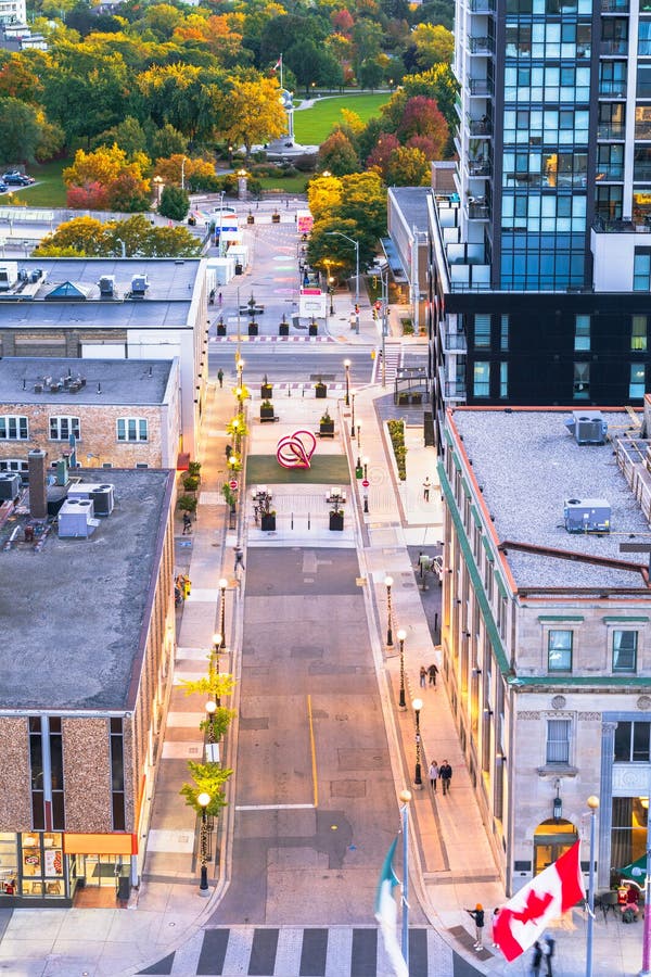 Kitchener, Canada at Twilight Stock Image - Image of boulevard ...